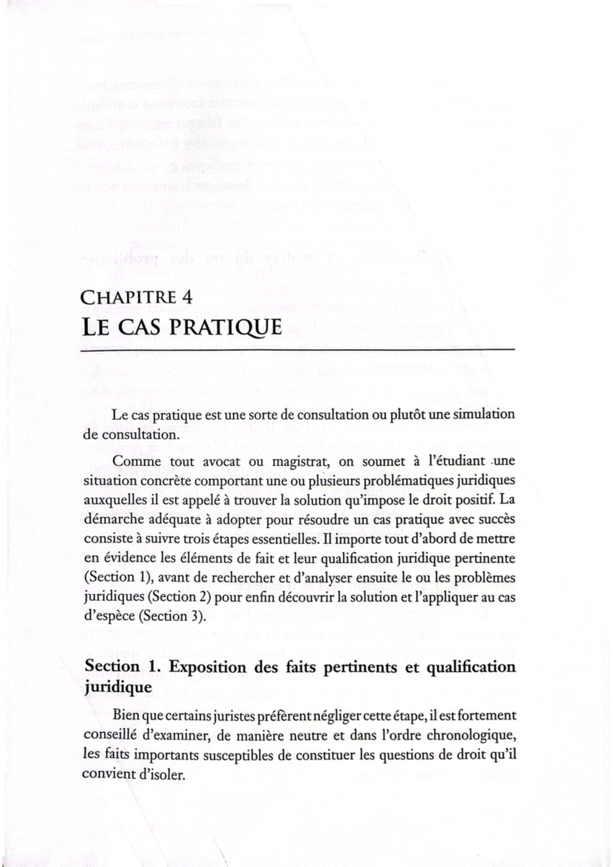 Cas pratique + com darret - CHAPITRE 4 LE CAS PRATIQUE Le cas pratique ...