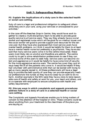 Unit 8 - unit 8 - Tamai Mendoza Silvestre 765256 Unit 8 P1: Our healthy ...