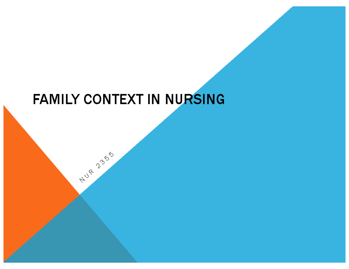 Exam 4 Family Cultural and Community Environment PP-1 - FAMILY CONTEXT ...