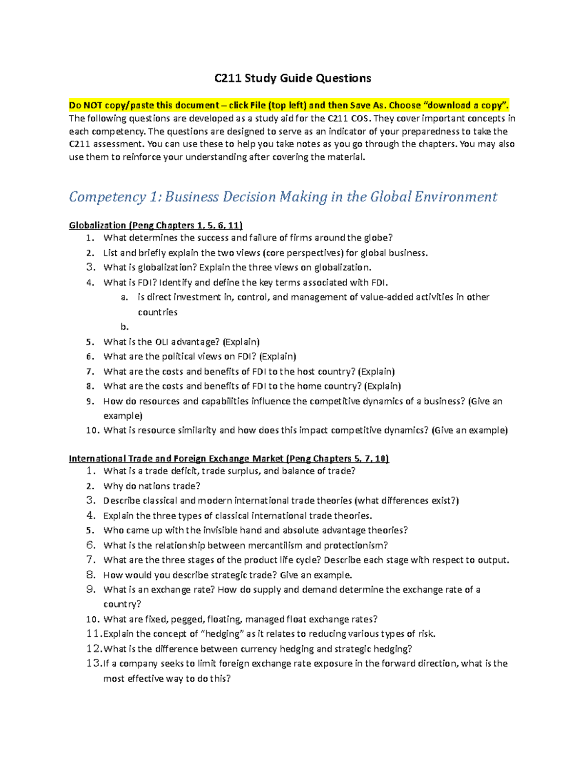 C211 Study Guide Questions 9-2022 - C211 - WGU - Studocu