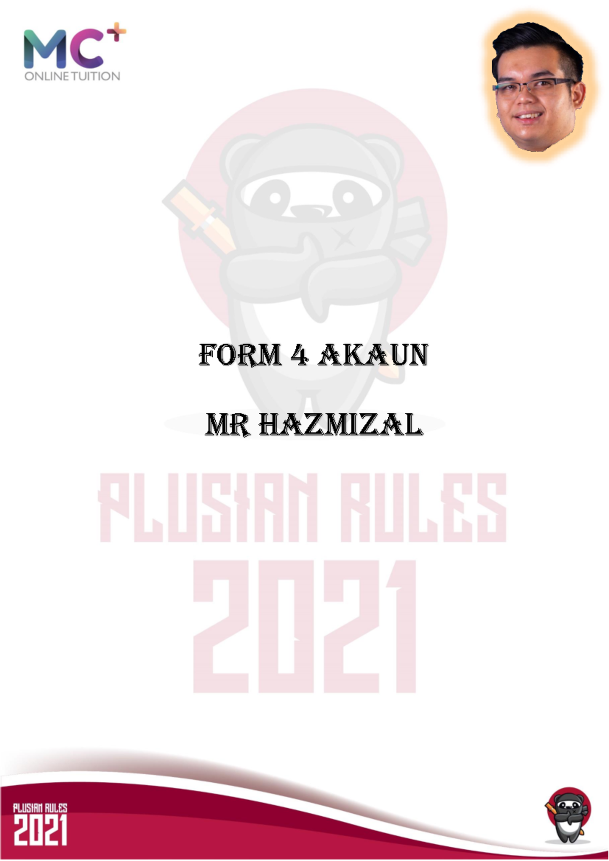# Kurungajarlagi Answer FORM 4 Accounts MR Hazmizal 21 - FORM 4 AKAUN MR HAZMIZAL KLASIFIKASI ...
