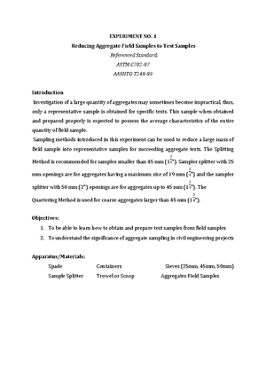 Experiment NO 3 - laboratory - EXPERIMENT NO. 3 Determination of ...