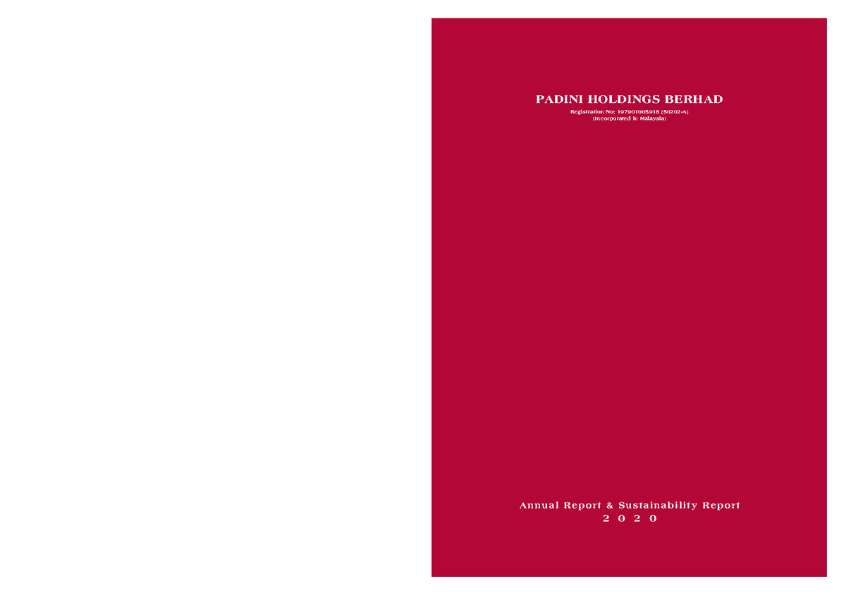 Annual-Report-2020 - [padini - Annual Report & Sustainability Report ...