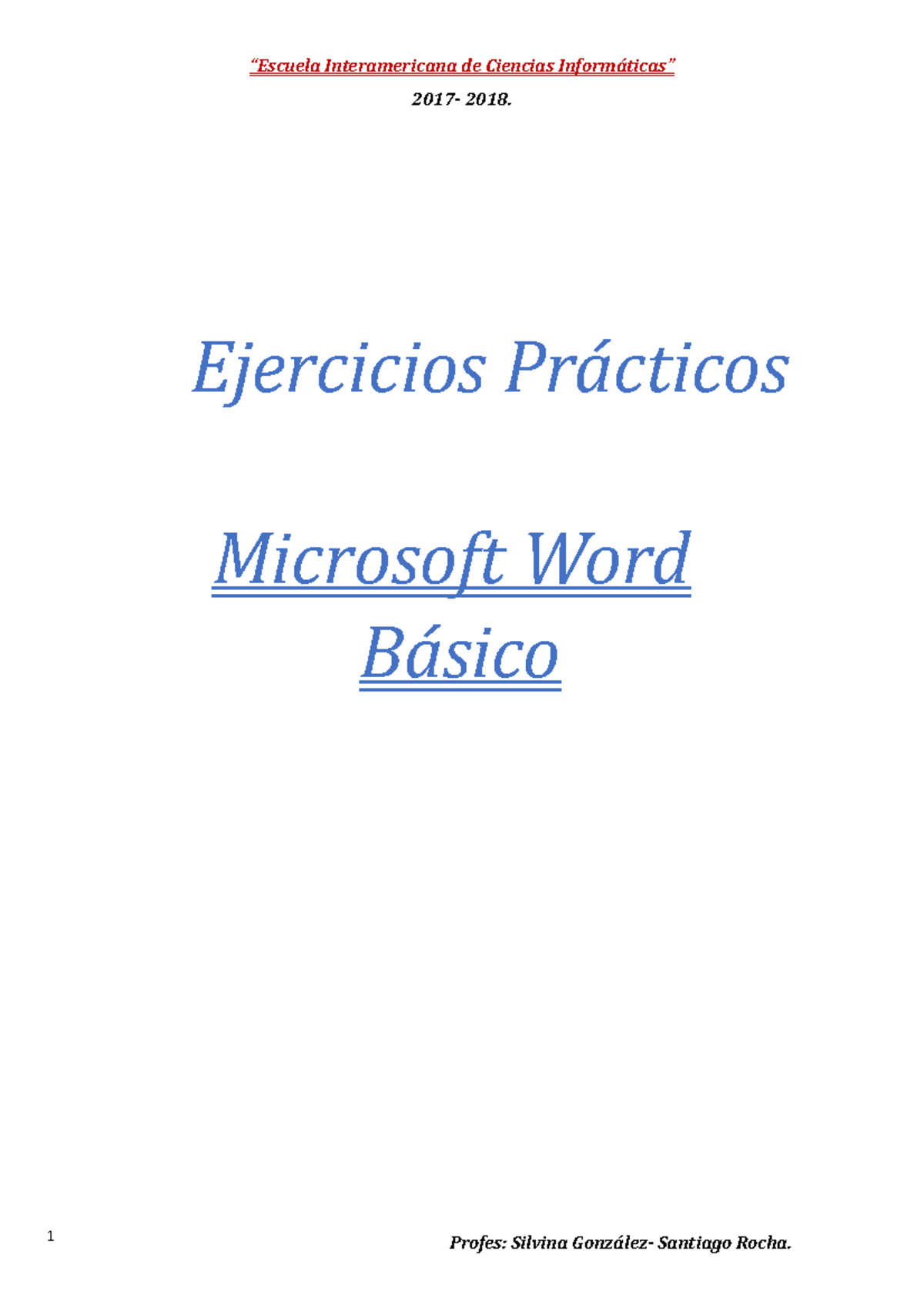 ofimática empresarial - Ejercicios Prácticos Microsoft Word Básico ...