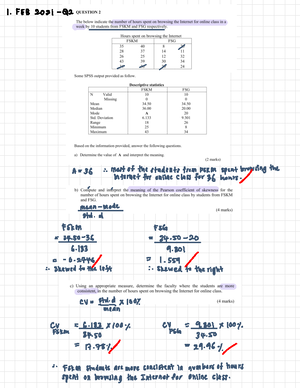 Tuto 2 - exercise - CSC569 Tutorial 2 Instruction: Answer ALL questions BEFORE tutorial class ...