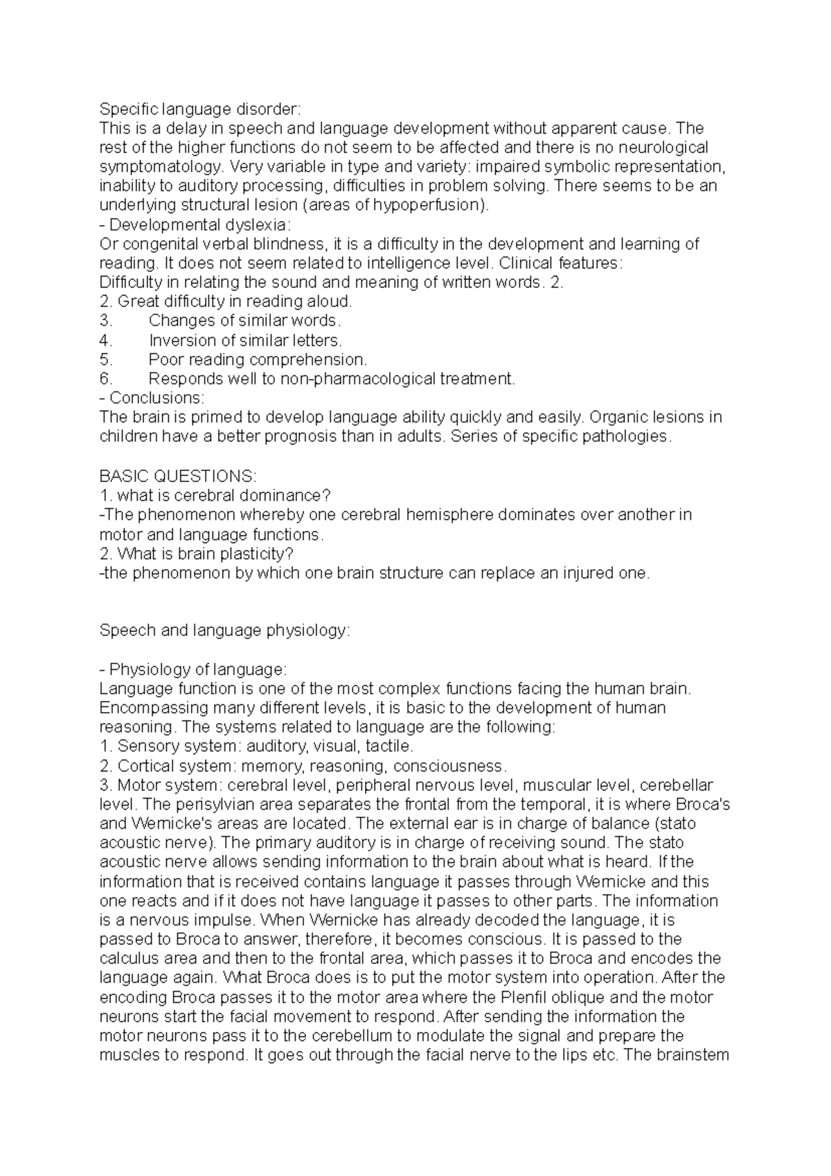 Specific language disorder - Specific language disorder: This is a ...