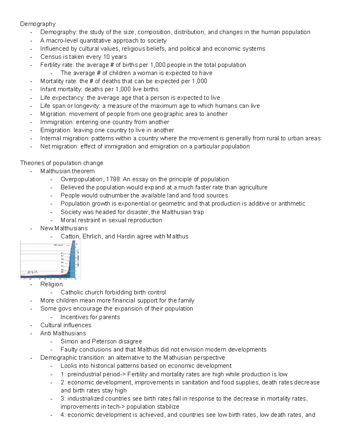 Chapter 15 - Detailed notes for The Real World book - Demography ...