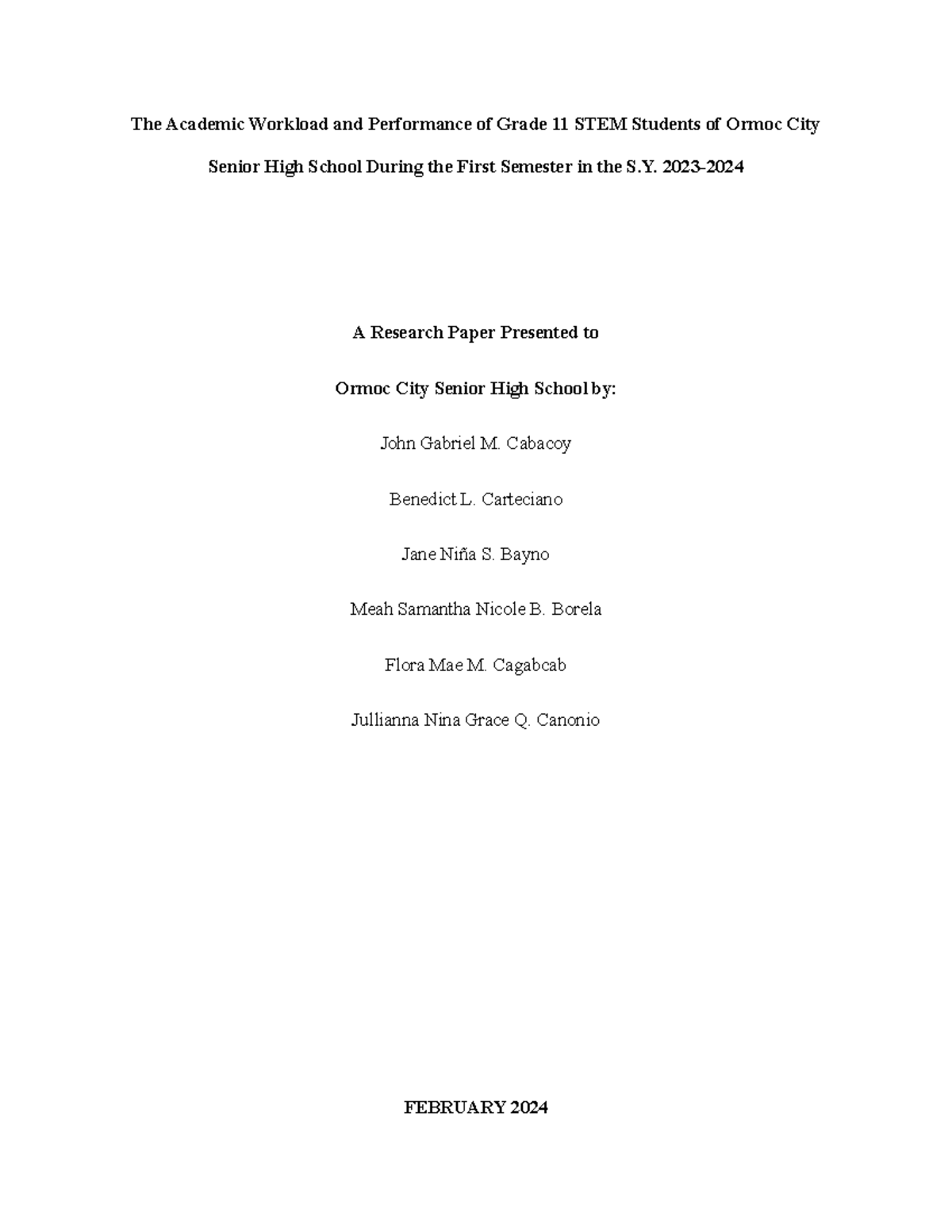 PR1-1 - Student Workload Its Impact on the Learning Experiencesof ...