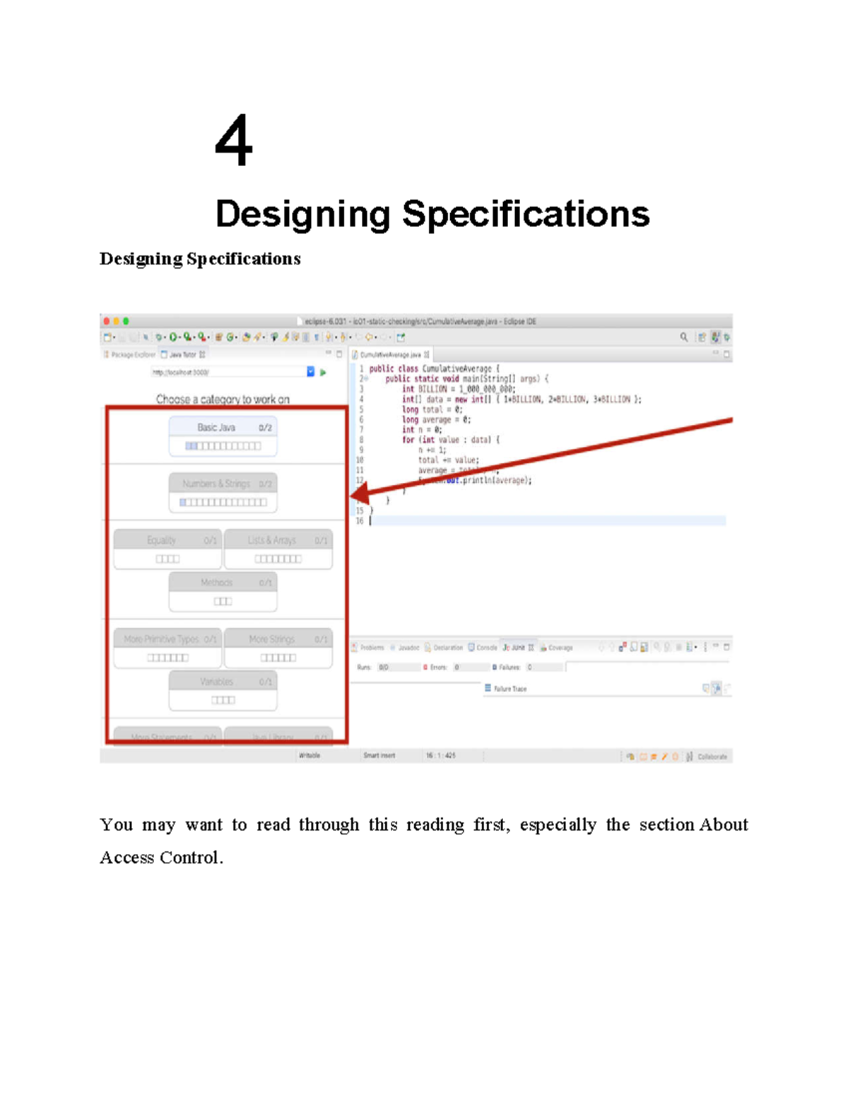 Specification - 4 Designing Specifications Designing Specifications You ...