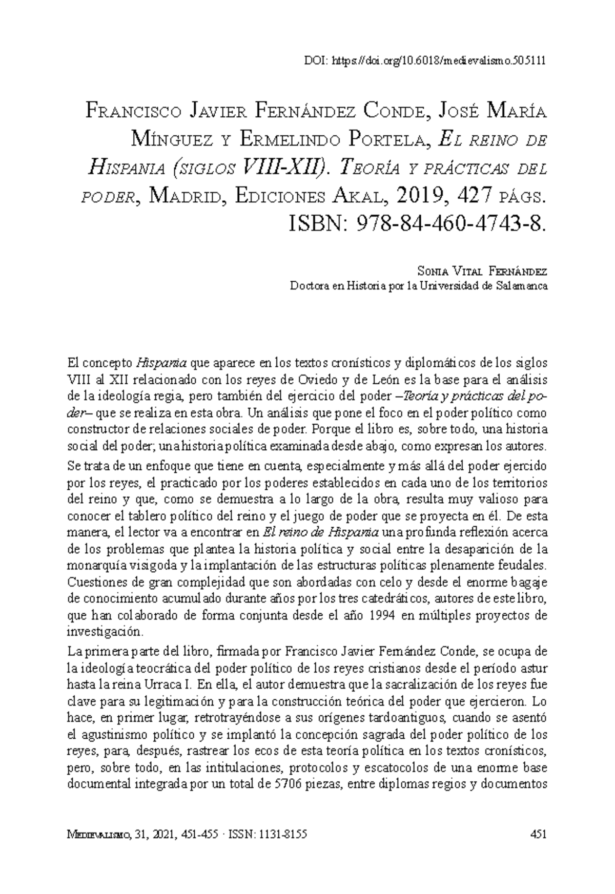 libro minguez y fernández conde - FraNcisco Javier FerNáNdez coNde ...