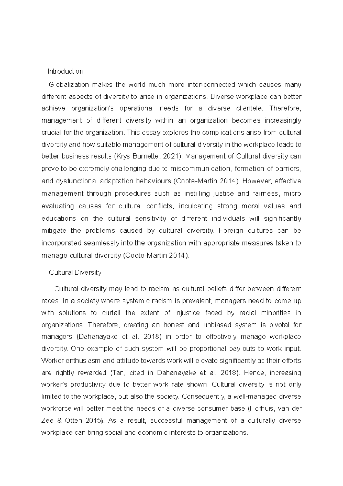 Business management updated 2023 - Introduction Globalization makes the ...