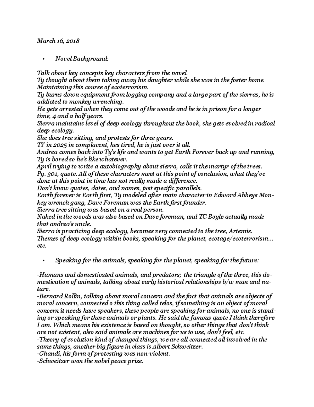 ES 188 Novel outline ans Essay Outline Main Points - March 16, 2018 ...