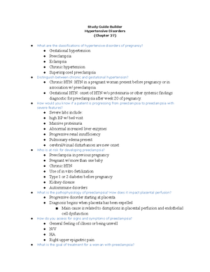 Study Guide week 8-9 - Week 8 Study Guide Builder: Postpartum Nursing ...