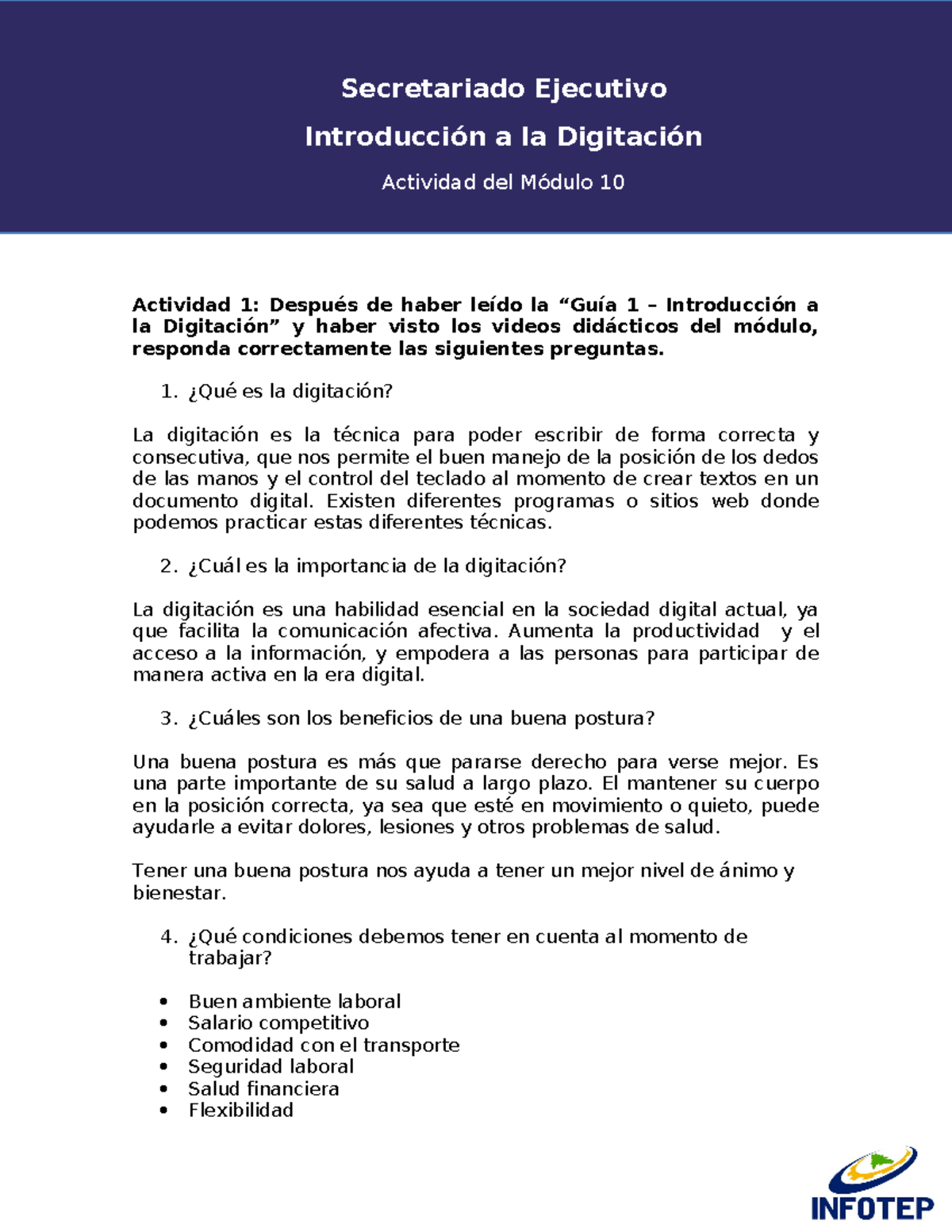 Actividad 1-módulo 10 - Introducción a la Digitación Actividad del ...