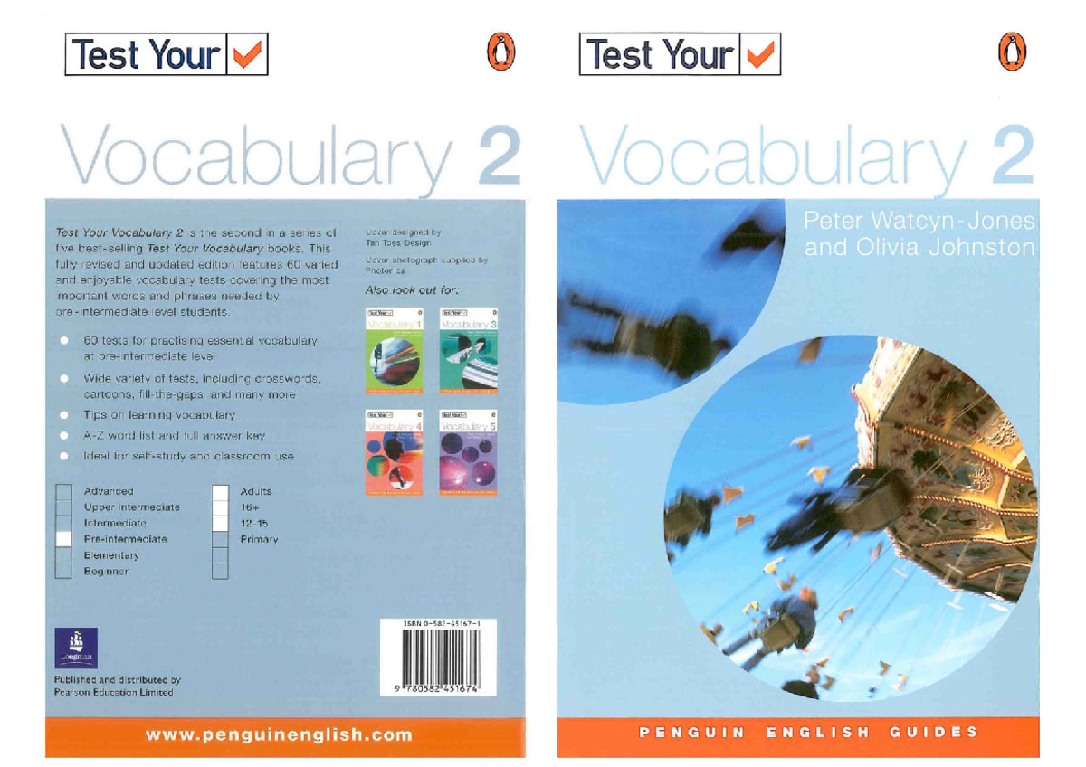 Test Your Vocabulary 2 Pre-Intermediate - Test Your Test Your ...