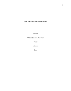 Focused Soap Note - Assignment - Focused Soap Note: Appendicitis ...