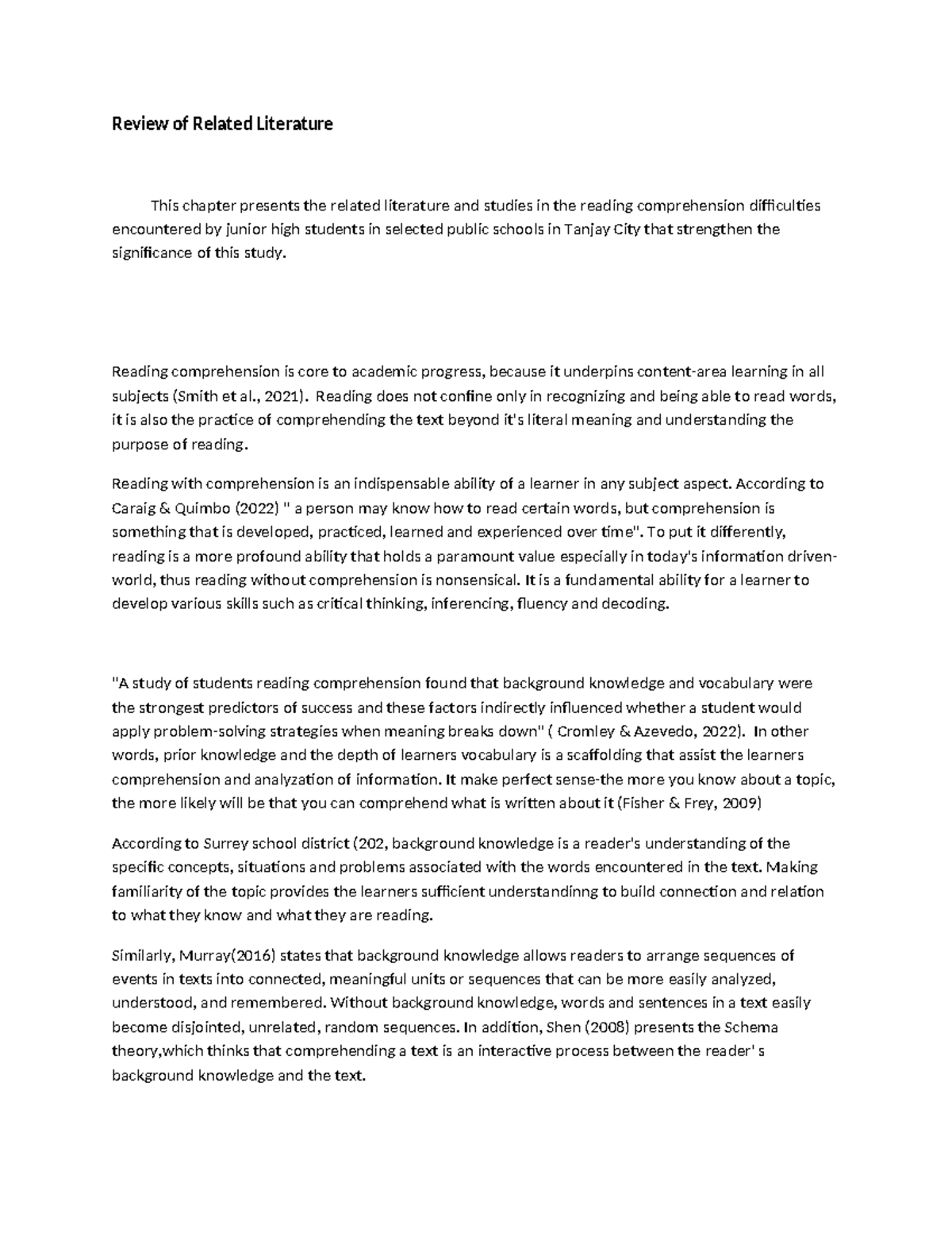 RRL2 Revise WPS Office - Notes for RRL - Review of Related Literature ...