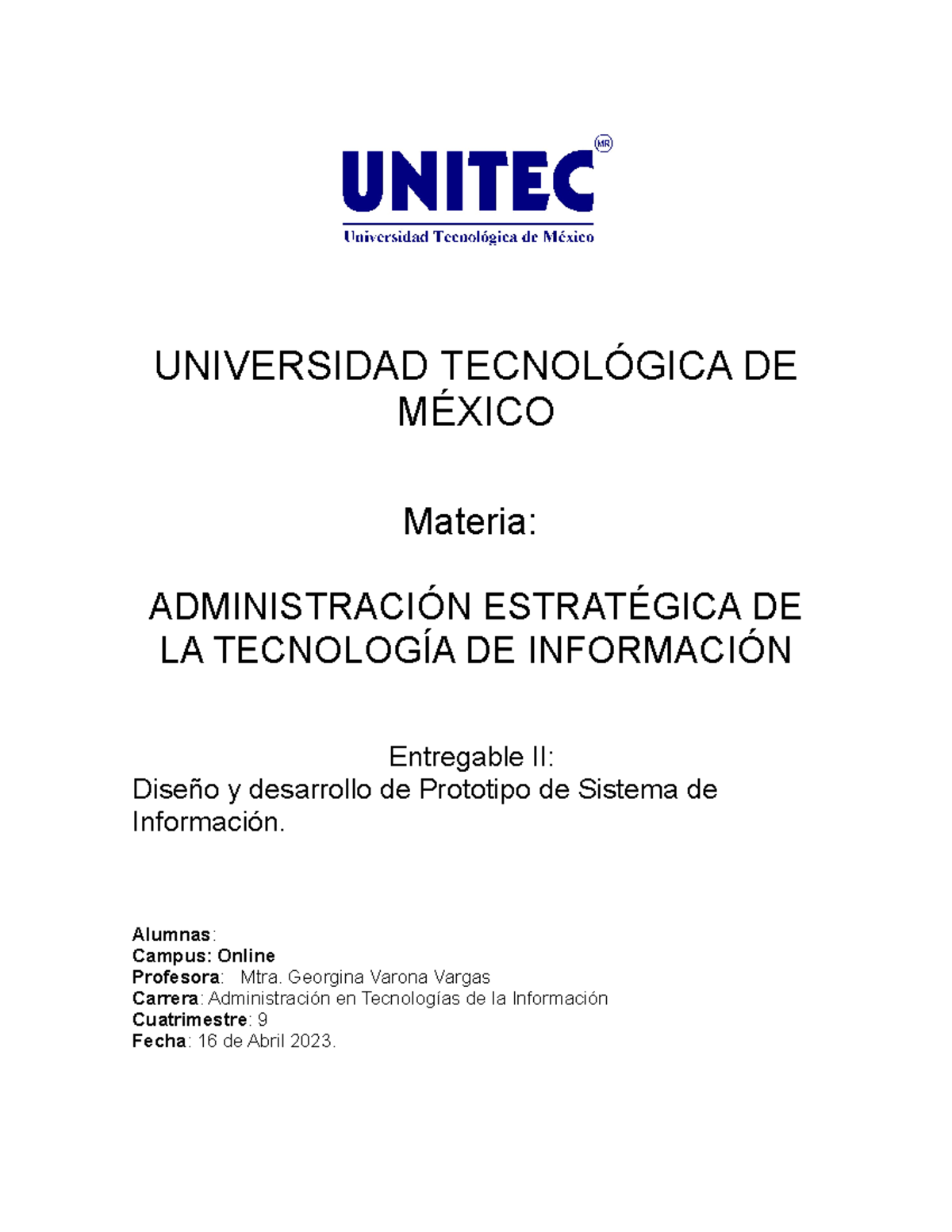 E2 Administración Estrátegica de la Tecnología de Información ...