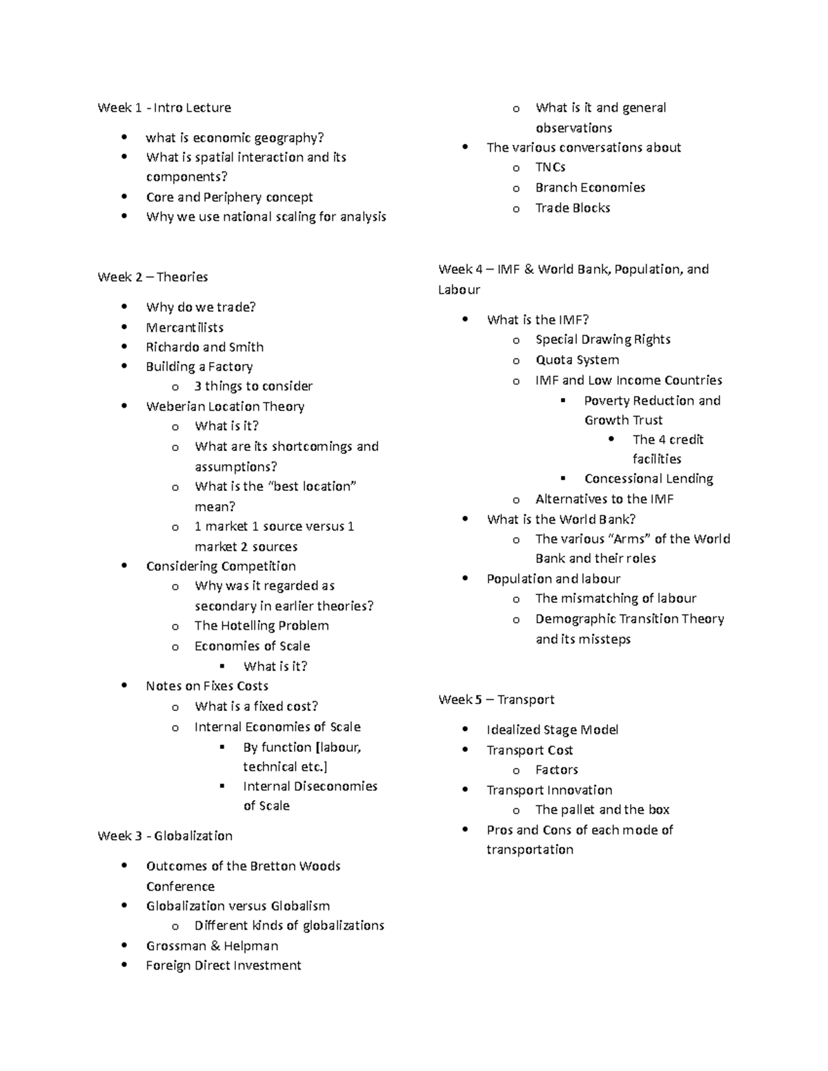 2143 mid outline - Midterm coverage - Week 1 - Intro Lecture what is ...
