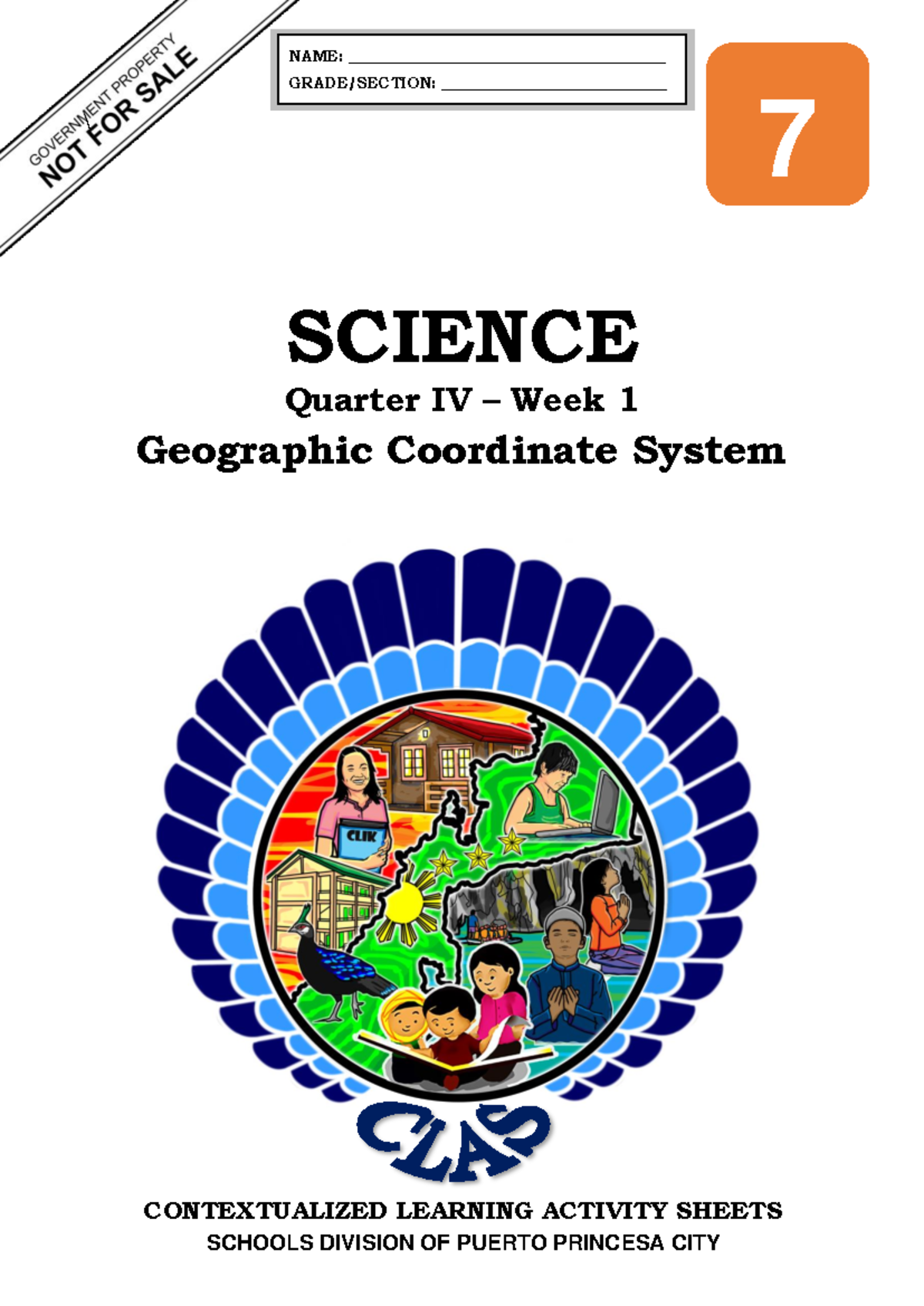 Science 7 q4 CLAS1 Geographic Coordinate System v4 - carissa calalin ...