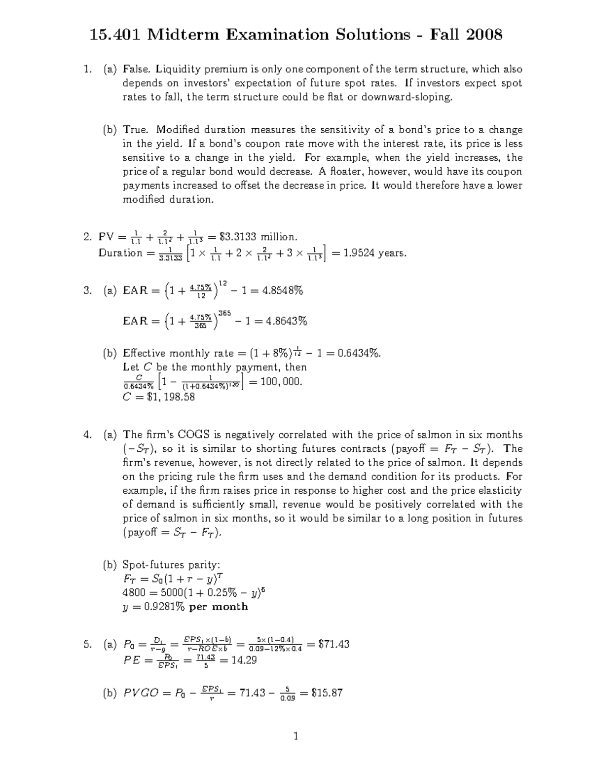 0c0d8c56431 c697295 bea540e555336 b MIT15 401F08 midterm sol - 15 Midterm Examination Solutions ...