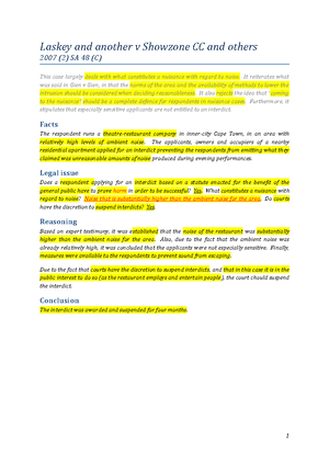 Common Law Protection of Ownership and Remedies - SECOND SEMESTER LAW ...