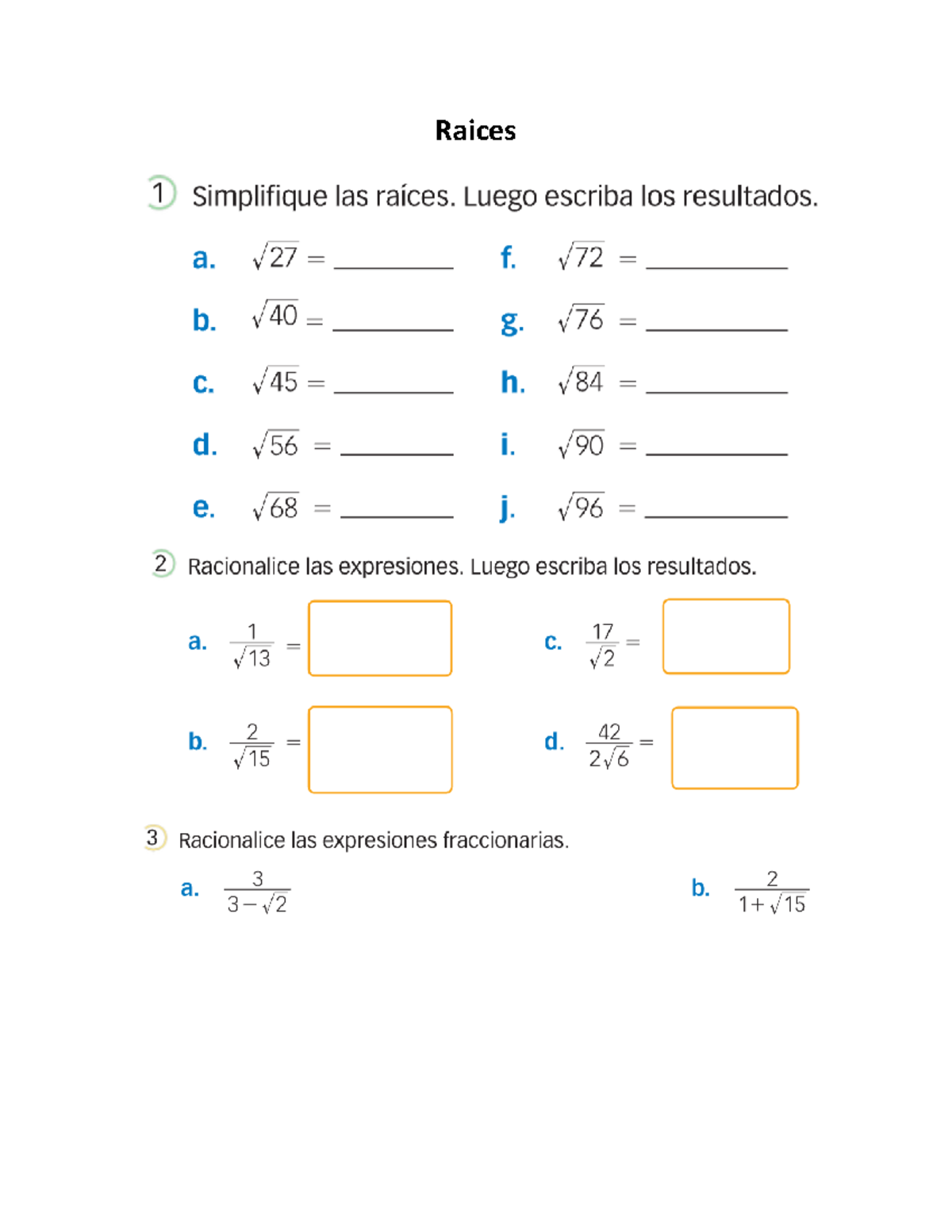 Raices - Matematica II - Studocu