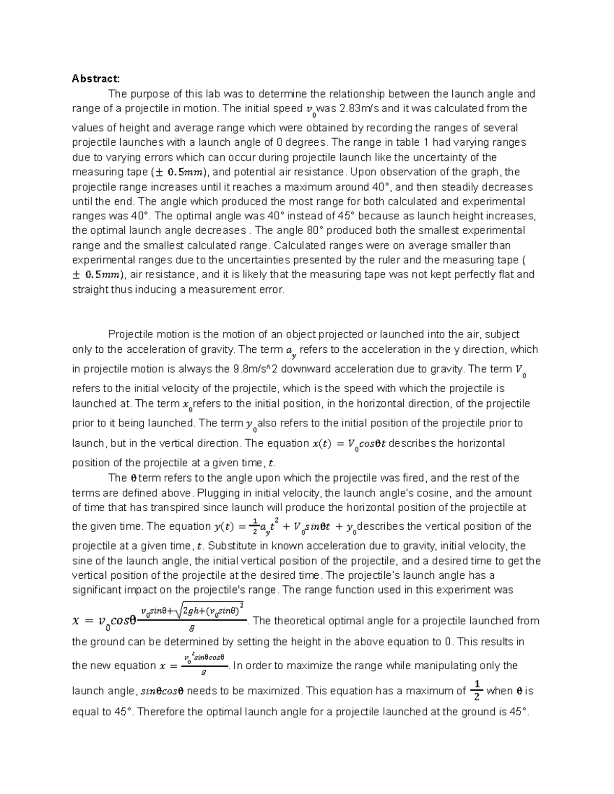 Lab 4 Formal Report - Abstract: The purpose of this lab was to ...