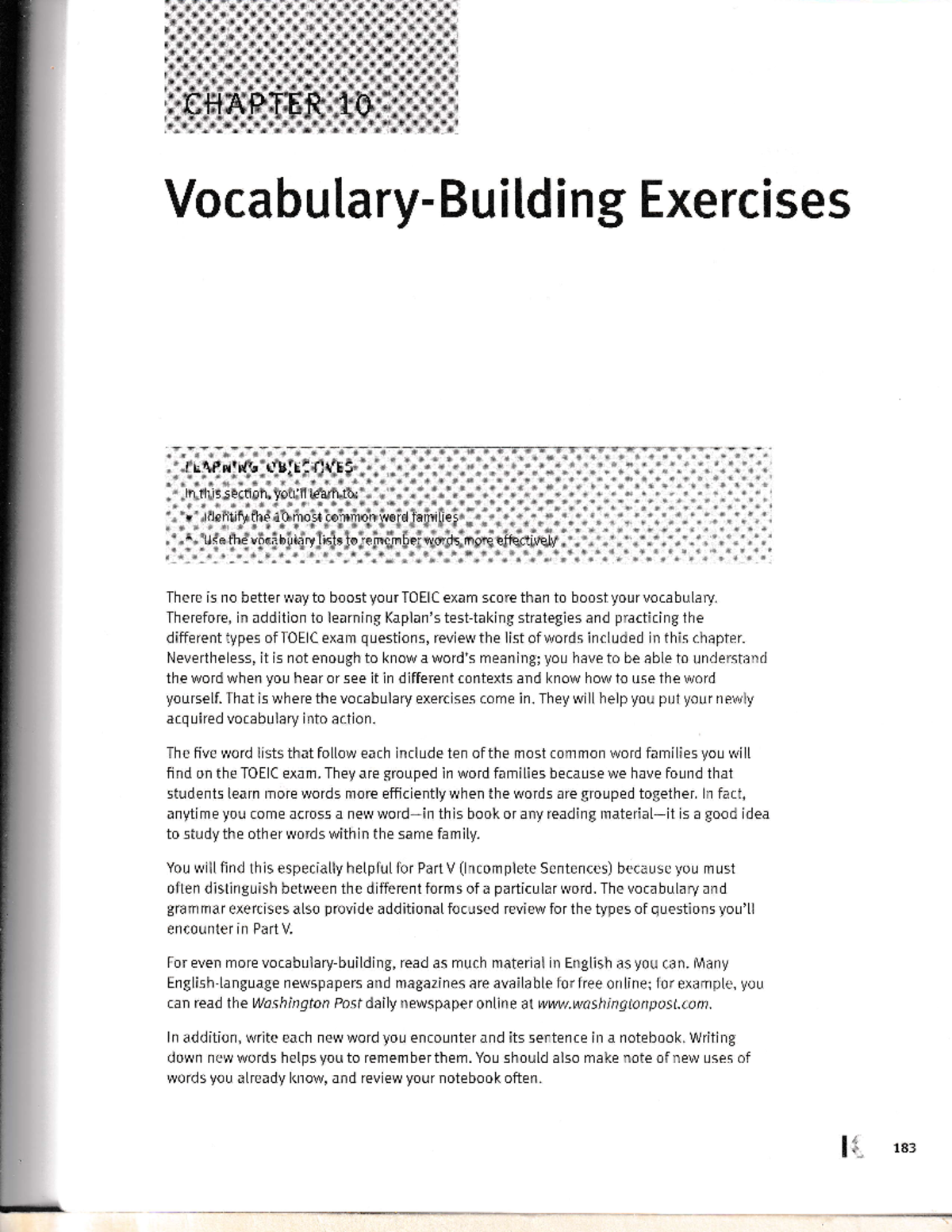 Chapter 10 - Vocabulary-building exercises split - Vocab ulary- B u i ...