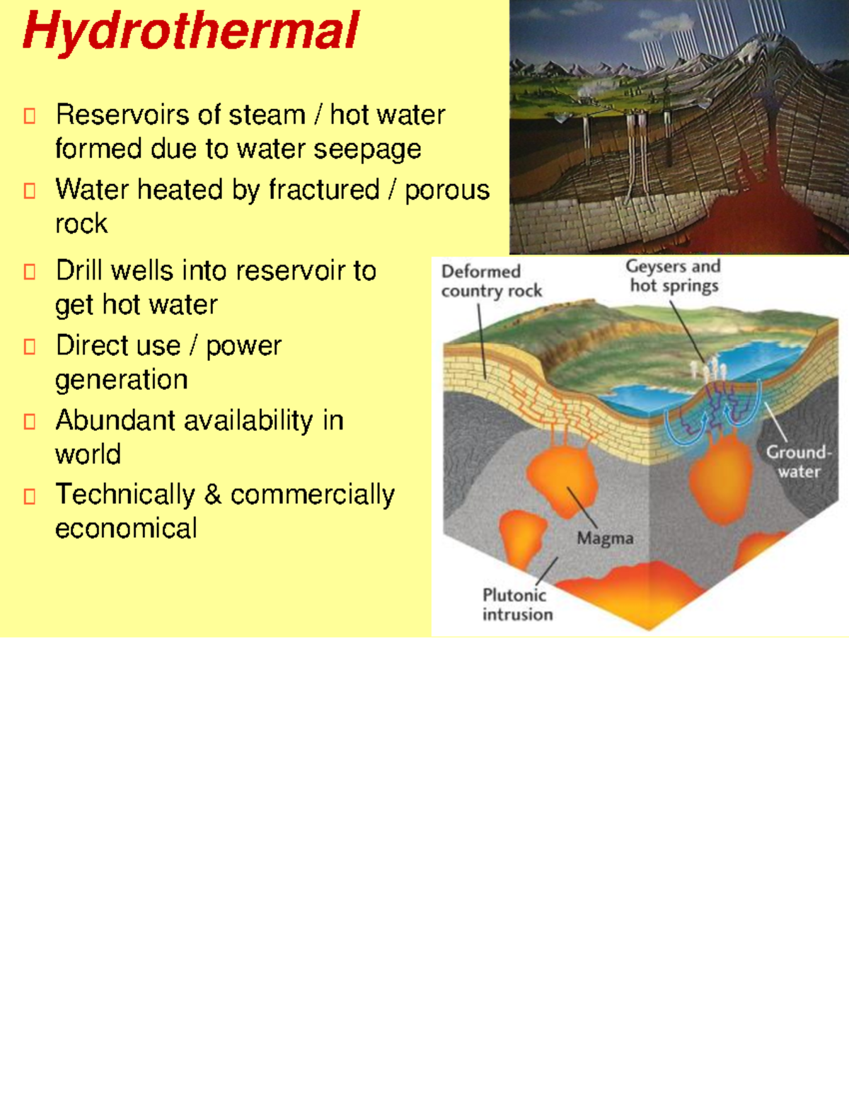 Module 5 b - Presentation notes - Hydrothermal Drill wells into ...