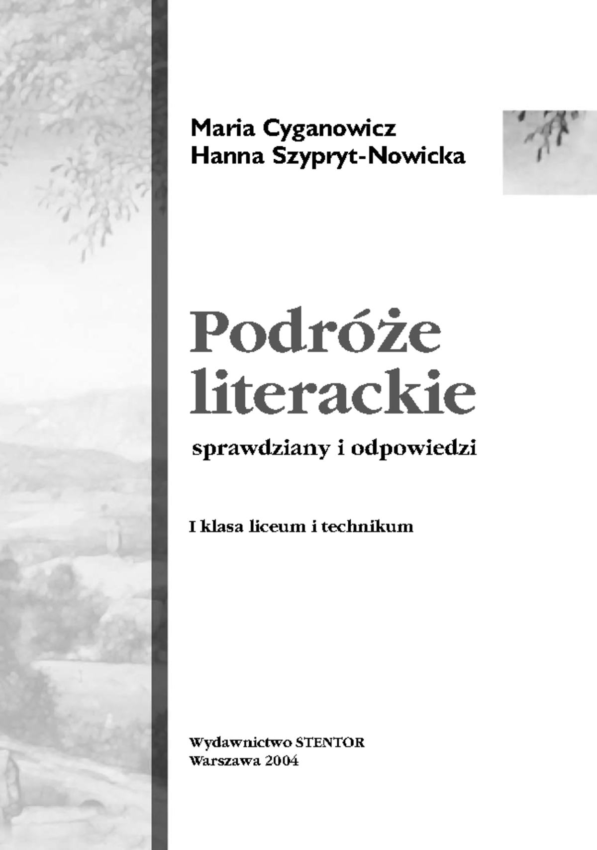 Sprawdziany i odpowiedzi kl i - Maria Cyganowicz Hanna Szypryt-Nowicka ...
