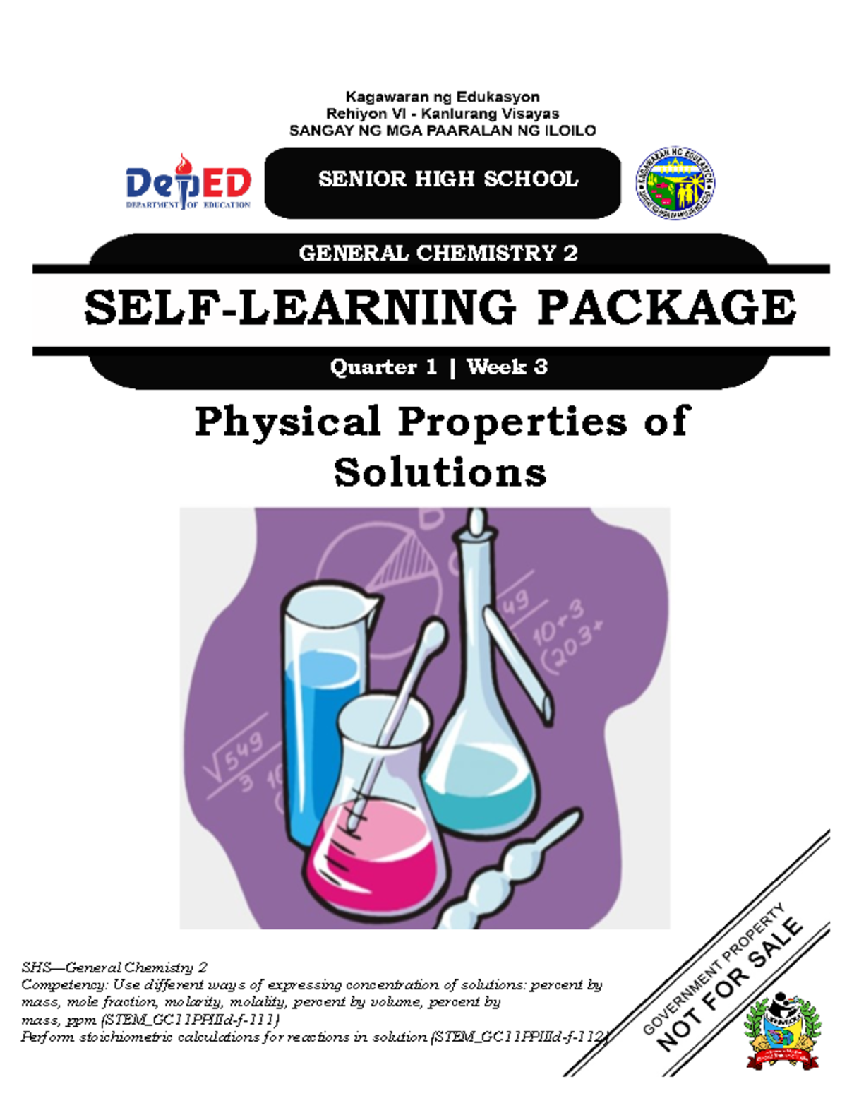 CHEM2 Q1W3 - chemistry activity - SENIOR HIGH SCHOOL GENERAL CHEMISTRY ...