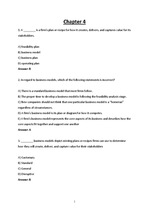 Chapter 4 Entrepreneurship - Studocu