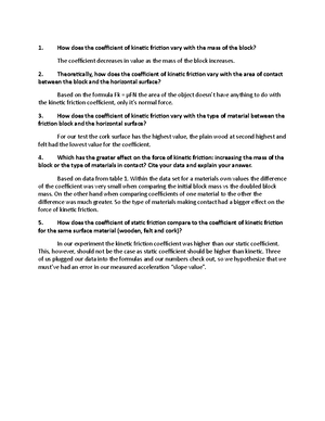 Lab Report 1 - velocity and acceleration - PHYS 111N - Data Analysis ...