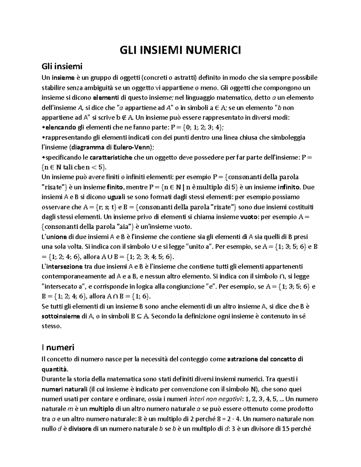 Matematica Warning Tt Undefined Function 32 Warning Tt Undefined Function 32 Gli Insiemi
