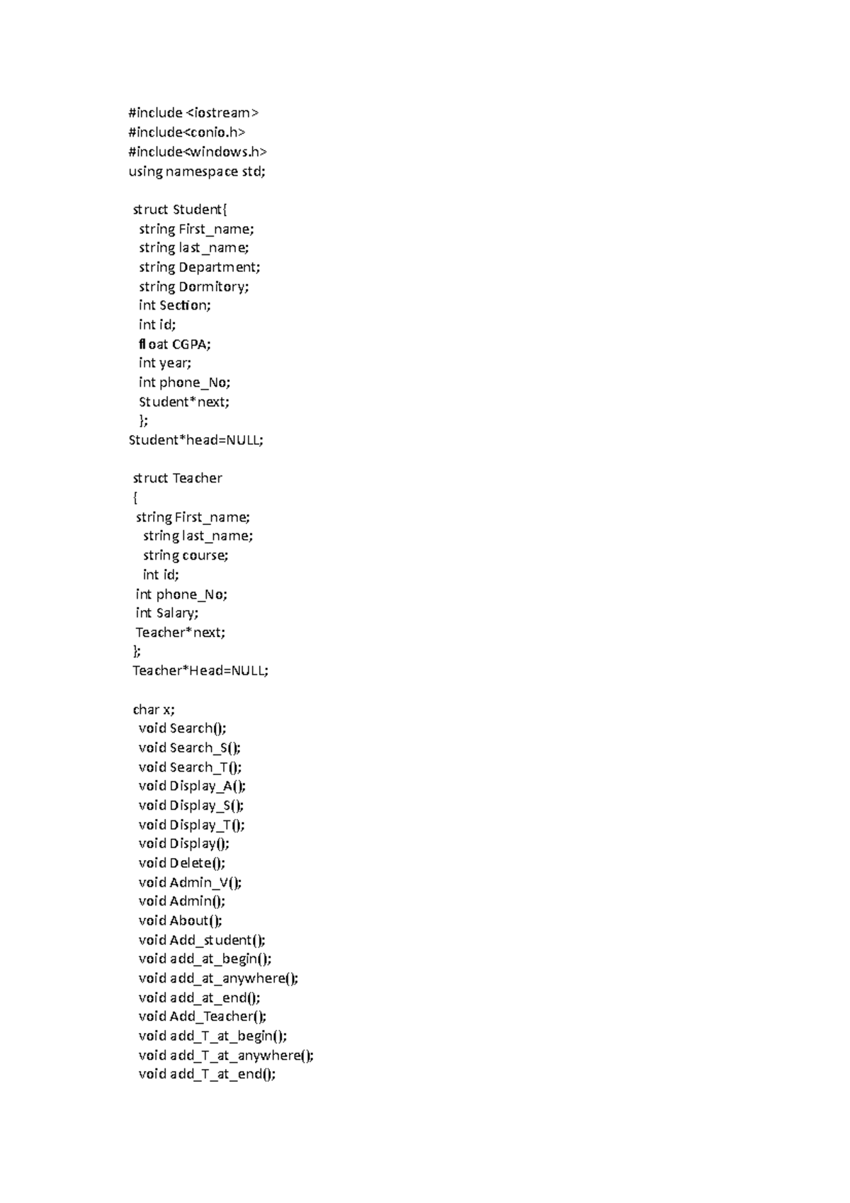 University Management - #include #include #include using namespace std ...