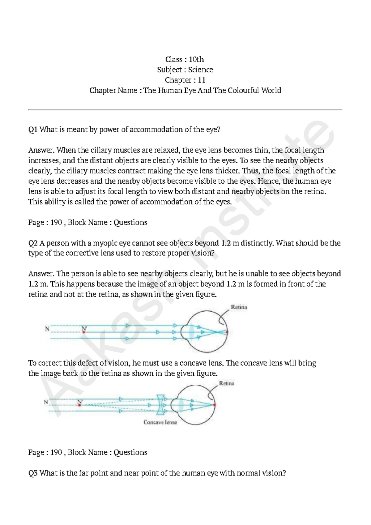 Ncert solution cbse class 10 sci chap 11 - Class : 10th Subject ...