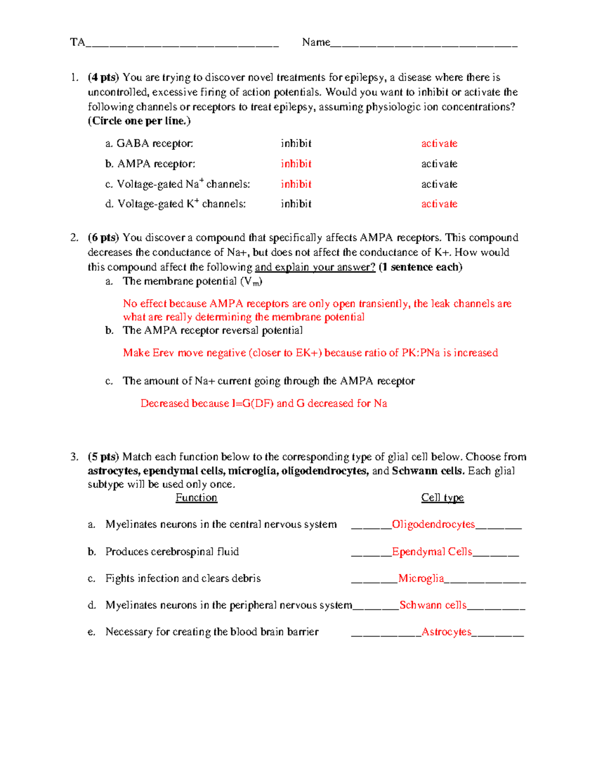 BBB109 Exam1 answers-1 Julie Mc Gurk - TA ...