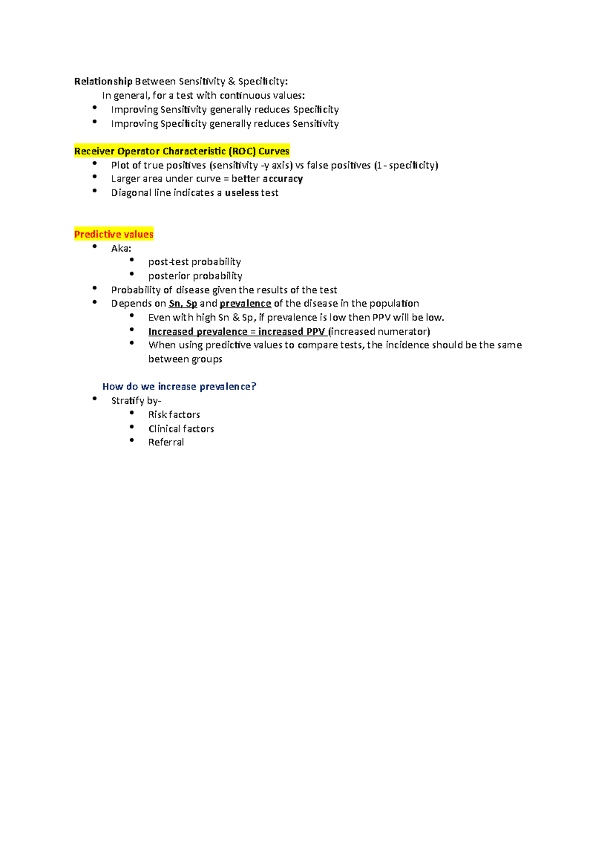 Predictive values - Health, society and research - Relationship Between ...