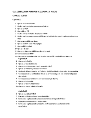 Examen II DE Principios DE Economia - EXAMEN II DE PRINCIPIOS DE ECONOMIA Tipo Selección Unica ...