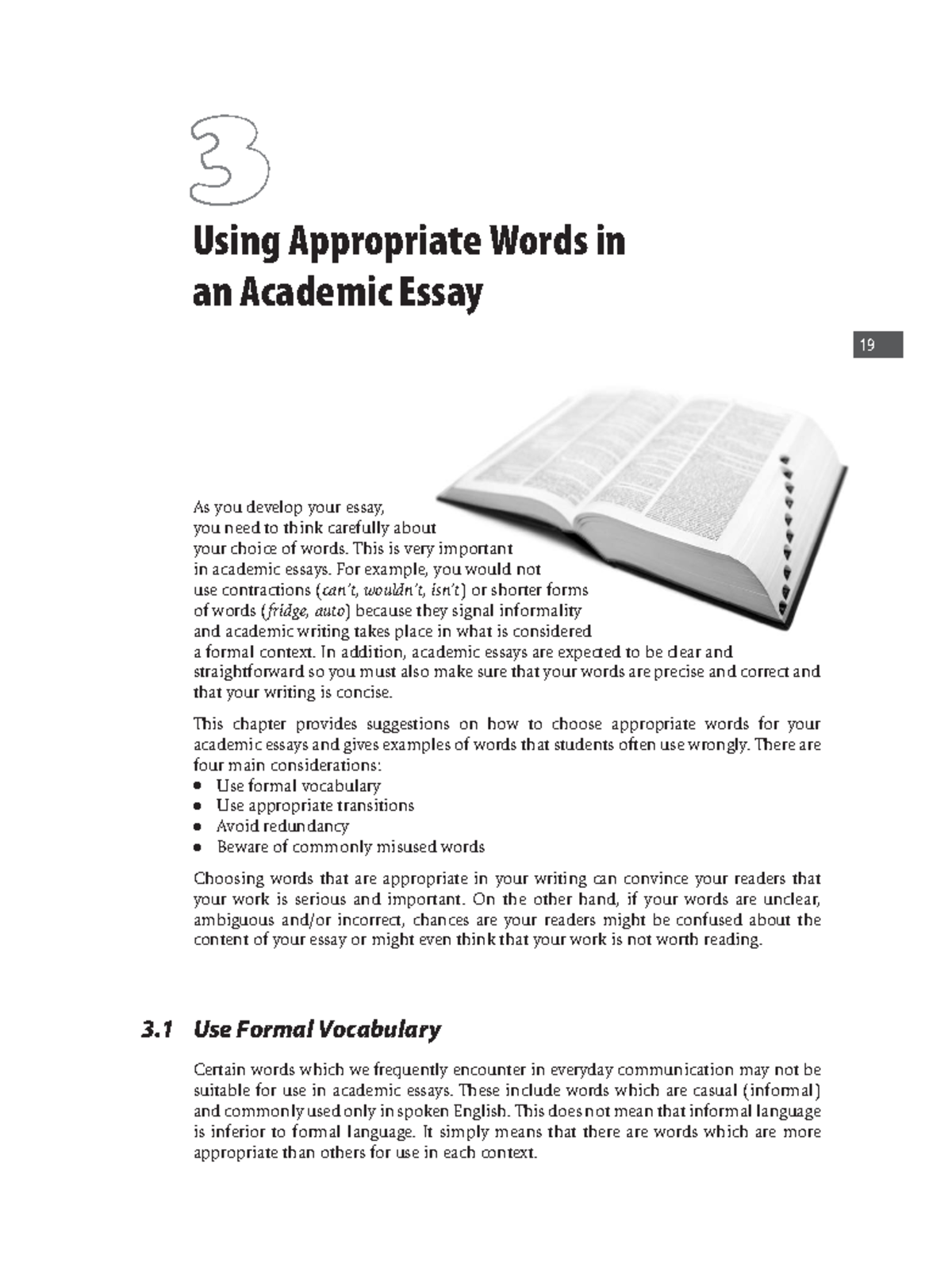 Formal Language in Academic Writing - 19 Using Appropriate Words in an ...