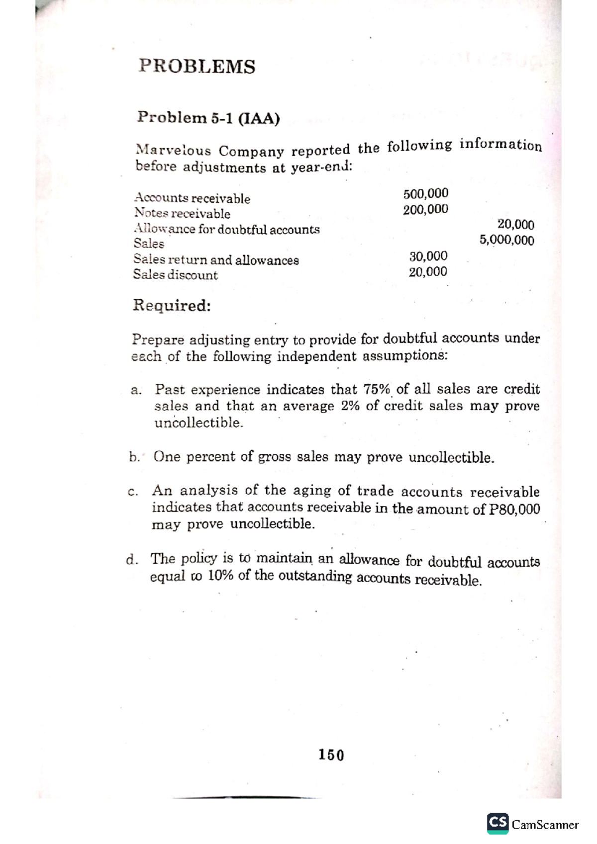 Problem 5 - Intermediate Accounting (Volume one) 2021 edition by: Valix ...