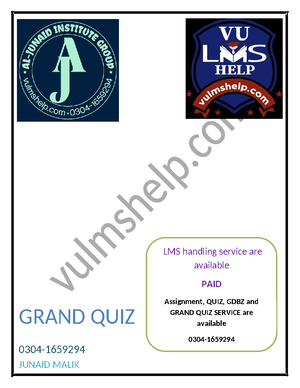 CS606 Solved Grand QUIZ BY SONU - Compiler Construction - 03063548328 Compiler Construction ...