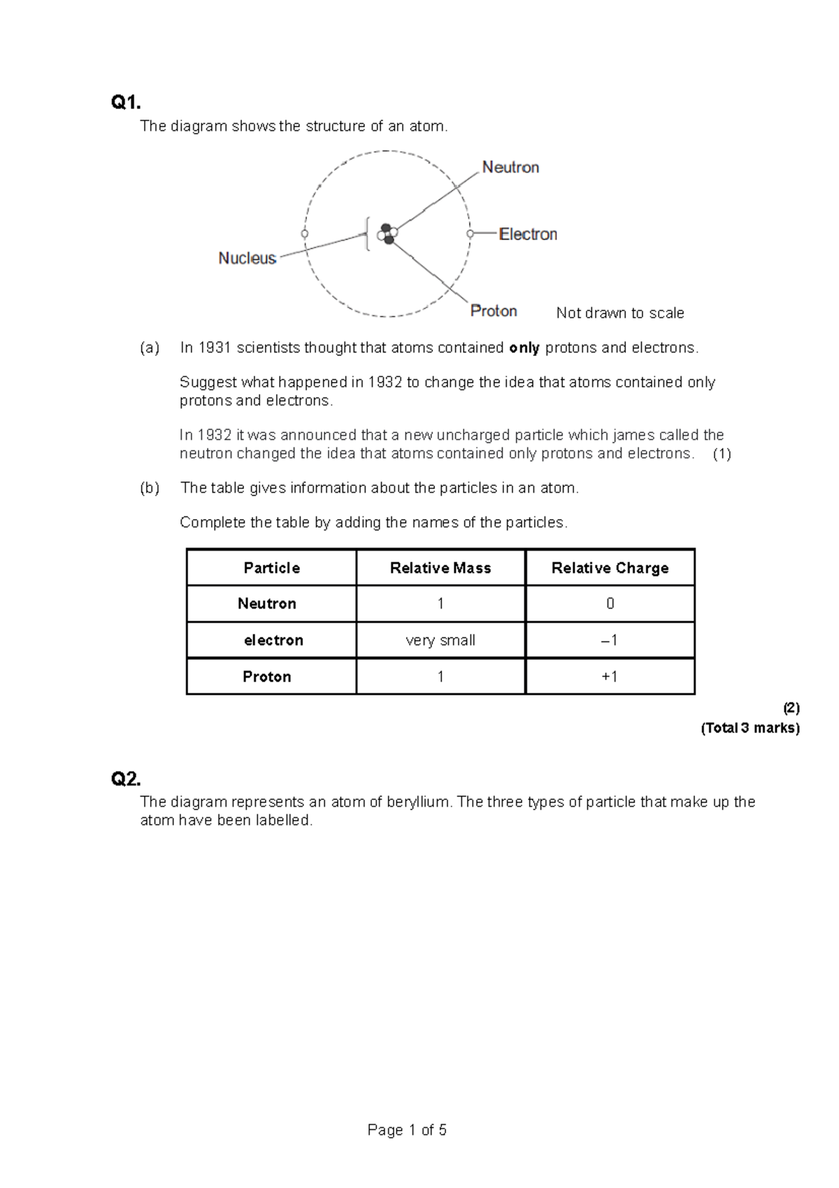 Electrical Safety and Current Past Paper Questions - Q1. The diagram ...