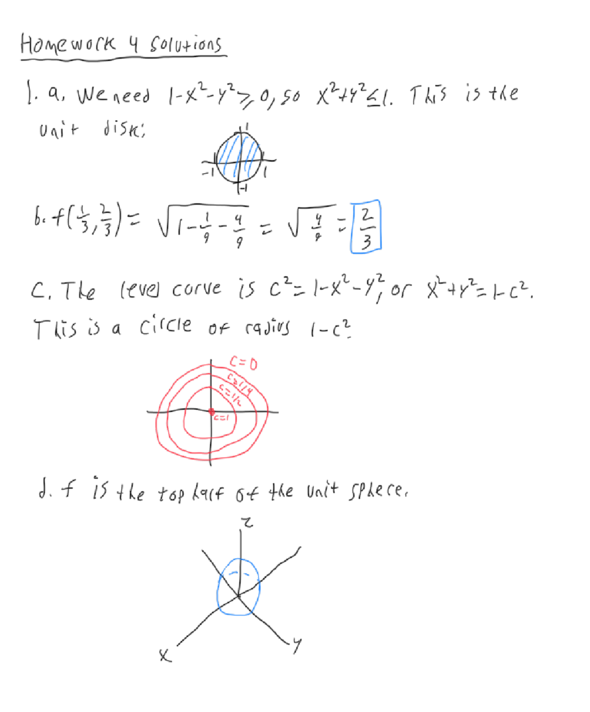 MATH 200 HW#4 Ans - Multivariate Calculus HW#4 Problems - MATH 200 ...