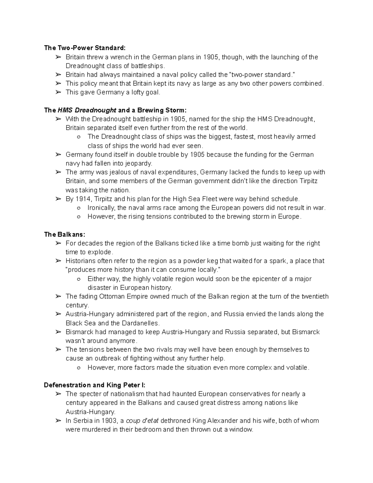 World Civ. III The Late 19th Century pt. 2 - The Two-Power Standard ...