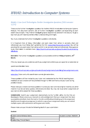 Workbook Module 1 - Grade 7 - IFB102: Computer Technology Fundamentals ...