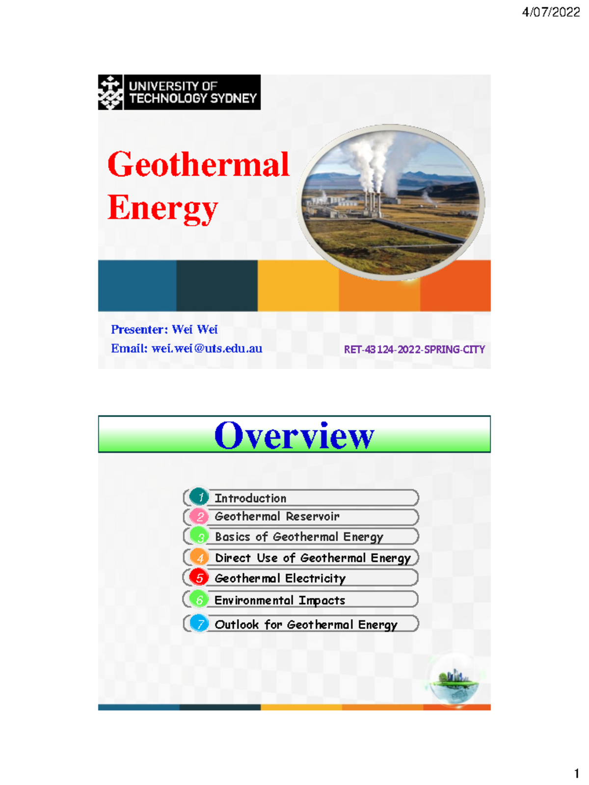 Geothemal Energy (Handout)-1 - PPT模板下载：1ppt/moban/ Geothermal Energy ...