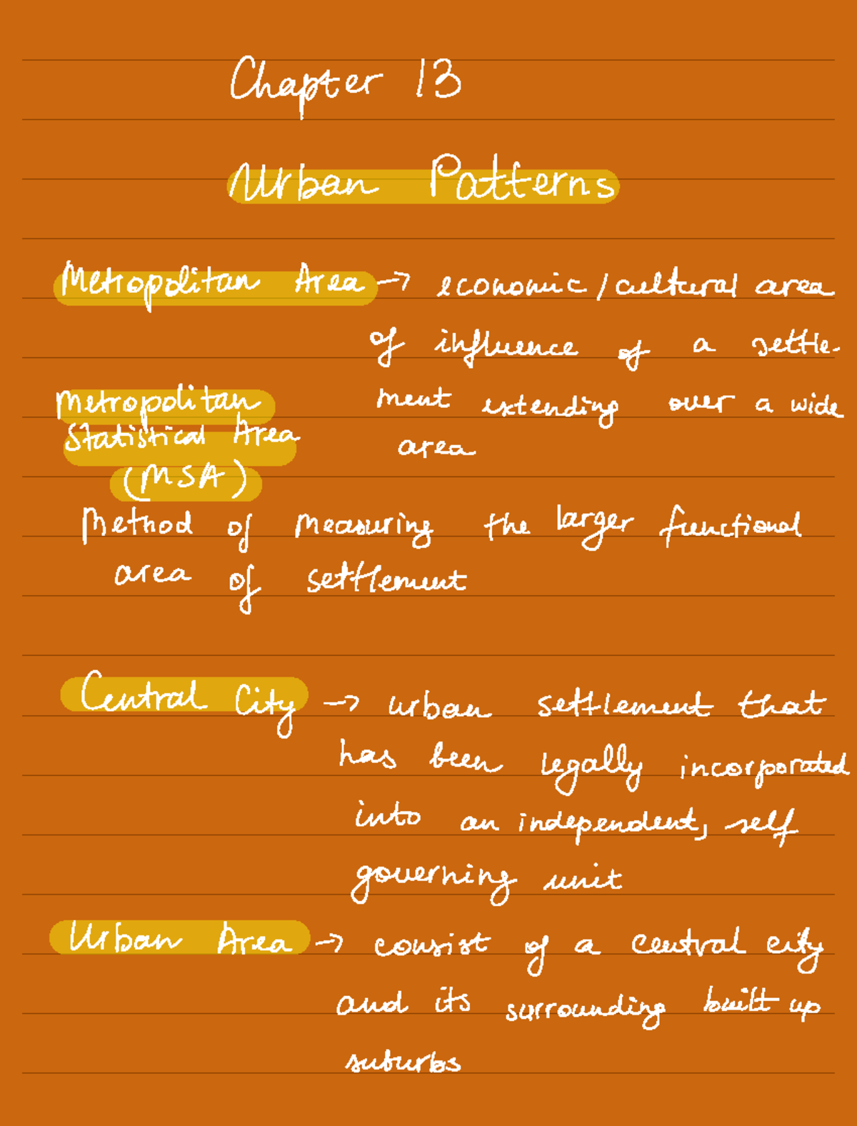 Note Dec 5, 2022 - The lecture notes for the week. - Chapter 13 Urban ...
