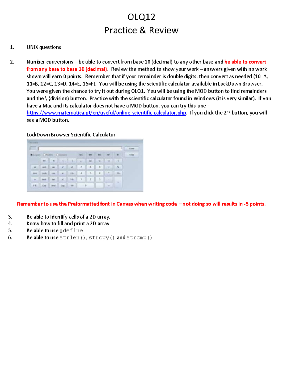 OLQ12 Practice and Review - OLQ Practice & Review UNIX questions Number ...